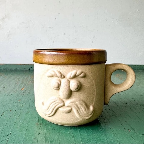 Vintage | Kitchen | Fitz Floyd Vintage Stoneware Pottery Mustache Man ...